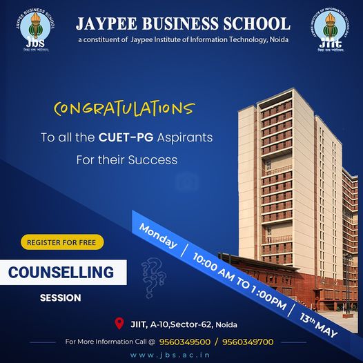 Join us for a counselling session tomorrow at JIIT University Sector ...